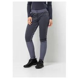 Fahrradhose Jack Wolfskin "MOROBBIA PANTS W" Gr. 42, Normalgrößen, grau (graphite) Damen Hosen