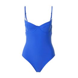Calvin Klein Swimwear Badeanzug 'ONE PIECE' Damen Gr&ouml;&szlig;e XS royalblau / gold