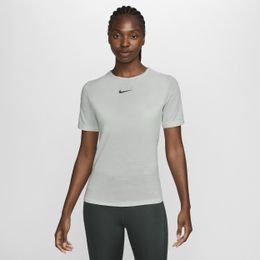 Nike Swift Wool Dri-FIT Kurzarm-Laufoberteil für Damen - Grün