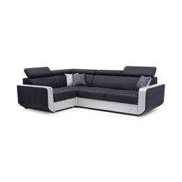 Furnix Ecksofa FENZZY Eck-Couch in L-Form mit Schlaffunktion verstellbare Kopfstützen