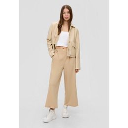 QS 7/8-Hose Culotte aus Crêpe im Loose Fit Logo