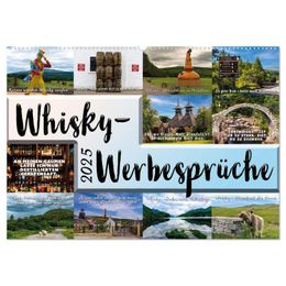 Whisky-Werbesprüche (Wandkalender 2025 DIN A2 quer), Calvendo Monatskalender