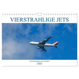 Vierstrahlige Jets (Wandkalender 2025 DIN A4 quer), Calvendo Monatskalender