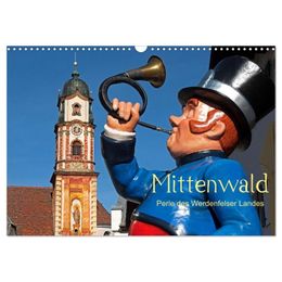 Mittenwald - Perle des Werdenfelser Landes (Wandkalender 2025 DIN A3 quer), Calvendo Monatskalender