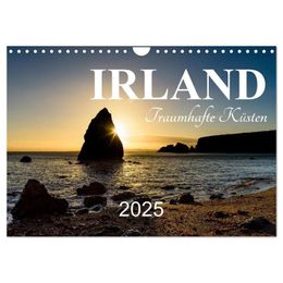 Irland - Traumhafte Küsten (Wandkalender 2025 DIN A4 quer), Calvendo Monatskalender
