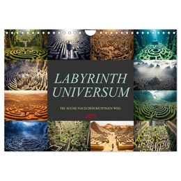 Labyrinth Universum (Wandkalender 2025 DIN A4 quer), Calvendo Monatskalender