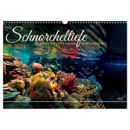 Schnorcheltiefe (Wandkalender 2025 DIN A3 quer), Calvendo Monatskalender