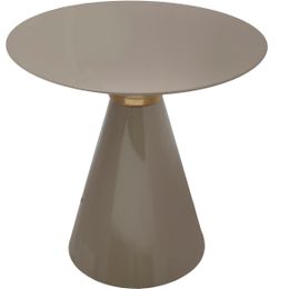 Beistelltisch Kayoom "Beistelltisch Art Deco 325" Tische Gr. B/H/T: 47 cm x 40 cm x 47 cm, grau (taupe, taupe, taupe) Beistelltische