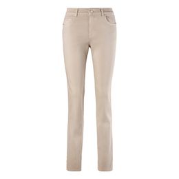 Straight-Jeans Angels "CICI" Gr. 38, Länge 28, beige (sand used) Damen Jeans Röhrenjeans in Slim Fit-Passform