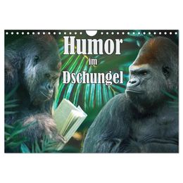 Humor im Dschungel (Wandkalender 2025 DIN A4 quer), Calvendo Monatskalender
