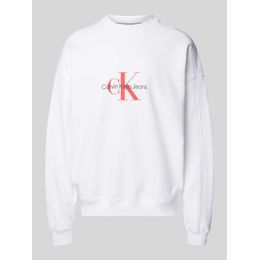 Calvin Klein Jeans Sweatshirt mit Label-Print Modell 'ARCHIVAL'