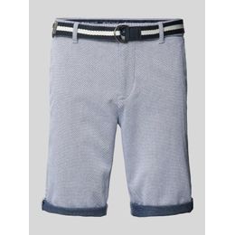 Tom Tailor Slim Fit Chino-Shorts mit Gürtel