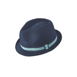 Chaplino Trilby mit gestreiftem Band, blau