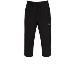 TRIGEMA Jerseyhose TRIGEMA 3/4-Hose mit Kordelzug (1-tlg), schwarz