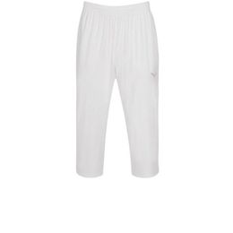 TRIGEMA Jerseyhose TRIGEMA 3/4-Hose mit Kordelzug (1-tlg), weiß