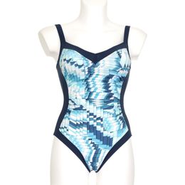 Sunflair® Badeanzug, tiefer Rückenausschnitt, für Damen, blau, 38G