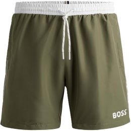 BOSS Badeshorts, schnelltrocknend, Innenfutter, für Herren, grün, S