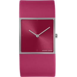 Quarzuhr Jacques Lemans "Design Collection" Armbanduhren pink Damen Quarzuhren