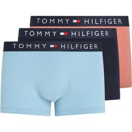 Tommy Hilfiger Original Pants kurz, 3er-Pack, Logo-Bund, für Herren, orange, M