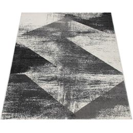 Teppich Paco Home "Mero 102" Teppiche Gr. B/L: 240 cm x 340 cm, 16 mm, 1 St., grau (anthrazit) Esszimmerteppiche