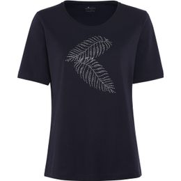 Adagio T-Shirt "Tula", Baumwolle, Strass, für Damen, blau, 42