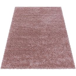 Hochflor-Teppich Ayyildiz Teppiche "SYDNEY 3000" Teppiche Gr. B/L: 240 cm x 340 cm, 50 mm, 1 St., rosa (rosé) Esszimmerteppiche Wohnzimmer