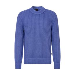 Strickpullover BOSS Orange "Kriben" Gr. L, lila (525_bright_purple) Herren Pullover Sweatshirts