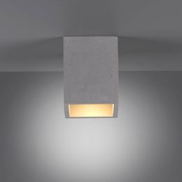 Paul Neuhaus Eton Deckenlampe aus Beton, eckig