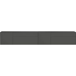 Lowboard LeGer Home by Lena Gercke "Essentials" Sideboards Gr. B/H/T: 334 cm x 56 cm x 42 cm, 4, grau (anthrazit) Lowboards