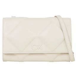 Geldbörse Calvin Klein "RE-LOCK QUILT MINI BAG" beige (ecru) Kleinlederwaren Geldbörsen