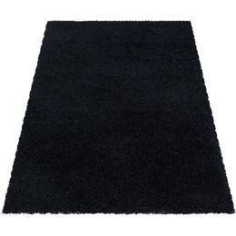 Hochflor-Teppich Ayyildiz Teppiche "SYDNEY 3000" Teppiche Gr. B/L: 200 cm x 290 cm, 50 mm, 1 St., schwarz (black) Esszimmerteppiche Wohnzimmer