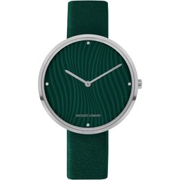 Quarzuhr Jacques Lemans "Design Collection" Armbanduhren dunkelgrün Damen Quarzuhren