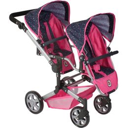 Bayer Chic 2000 Puppen-Zwillingsbuggy CHIC2000 "Linus Duo, Konfetti" Puppenwagen konfetti Kinder Puppenwagen -trage