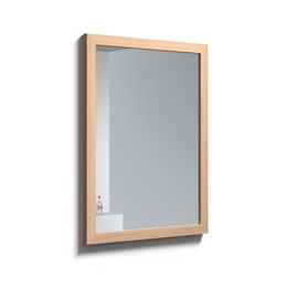 Badspiegel Welltime "Rustic" Spiegel Gr. B/H/T: 60 cm x 80 cm x 3 cm, Breite 60 cm, beige (bleached oak) Badspiegel