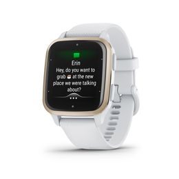 Smartwatch Garmin "VENU SQ 2" Smartwatches goldfarben (weiß, goldfarben) Fitness-Tracker
