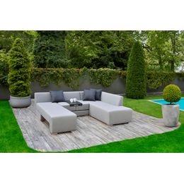 Gartenlounge-Set Garden Pleasure "WELLINGTON" Sitzmöbel-Sets grau Outdoor Möbel