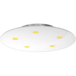 E (A bis G) LED Deckenleuchte Evotec "SUN LED" Lampen Gr. Ø 57 cm, weiß (edelstahlfarben, weiß) LED Deckenlampen
