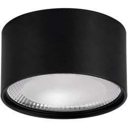G (A bis G) LED Deckenleuchte HAVIT LIGHTING "NELLA" Lampen Gr. Ø 15,7 cm Höhe: 8,5 cm, schwarz LED Deckenstrahler