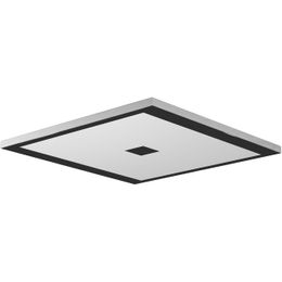F (A bis G) LED Deckenleuchte Evotec "ZEN" Lampen schwarz (nickelfarben, schwarz) LED Panels
