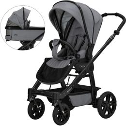 Kombi-Kinderwagen Hartan "Rock it Outdoor" grau (graphit) Baby Kinderwagen Kombikinderwagen