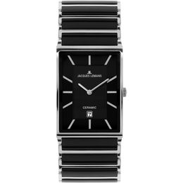 Quarzuhr Jacques Lemans "York" Armbanduhren schwarz Herren Uhren