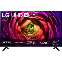 G (A bis G) LG LCD-LED Fernseher "43UR73006LA" schwarz LED Fernseher