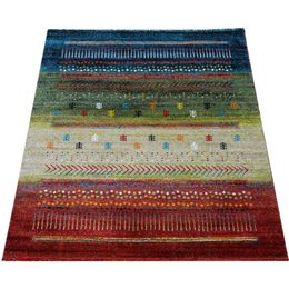 Teppich Paco Home "Nomaden 818" Teppiche Gr. B/L: 160 cm x 230 cm, 16 mm, 1 St., bunt (mehrfarbig) Esszimmerteppiche