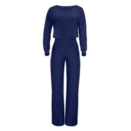 Jumpsuit WINSHAPE "JS101LSC" Gr. XS, Normalgrößen, blau (dark blue) Damen Overalls