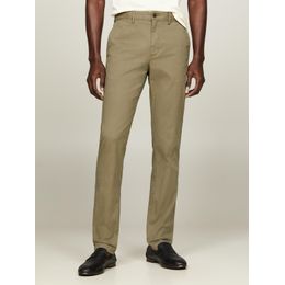 Stoffhose Tommy Hilfiger "BLEECKER ESSENTIAL TWILL" Gr. 40, Länge 34, grün (new basil) Herren Hosen Stoffhosen