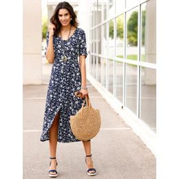 Sommerkleid Inspirationen "Kleid" Gr. 36, Normalgrößen, blau (marine, bedruckt) Damen Kleider Freizeitkleider