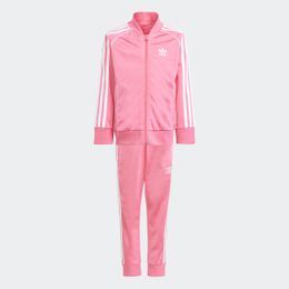 Trainingsanzug adidas originals "ADICOLOR SST" Gr. 110, pink (pink fusion) Kinder Sportanzüge Trainingsanzüge