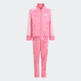 Trainingsanzug adidas originals "ADICOLOR SST" Gr. 122, pink (pink fusion) Kinder Sportanzüge Trainingsanzüge