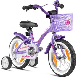 Kinderfahrrad PROMETHEUS BICYCLES "Hawk" Fahrräder Gr. 22 cm, 14 Zoll (35,56 cm), lila Kinder Kinderfahrräder