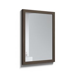 Badspiegel Welltime "Rustic" Spiegel Gr. B/H/T: 60 cm x 80 cm x 3 cm, Breite 60 cm, braun (smoked oak) Badspiegel